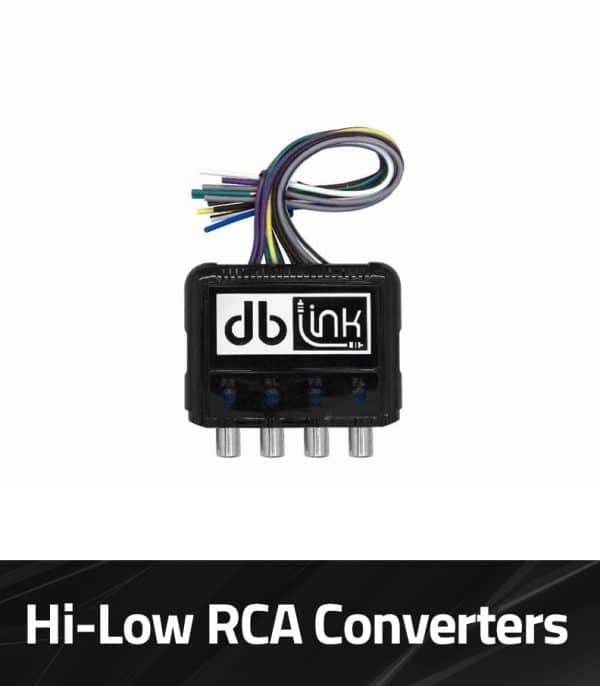 Hi-Low RCA Converters / RCA filters – DB Link
